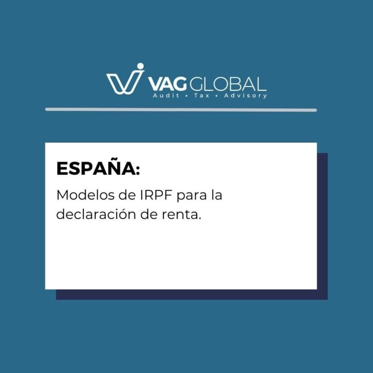 Modelos de IRPF para la declaración de renta - VAG GLOBAL